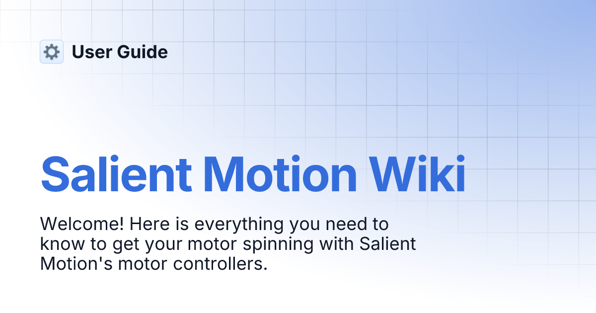 Salient Motion Wiki | User Guide